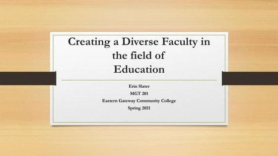 Diversity & Inclusion in the Workplace | PPT