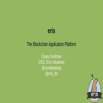 eris:platform -- An Introduction | PDF