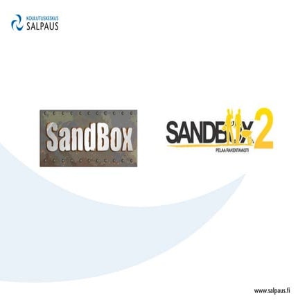 Sandbox -oppimispeli | PPT