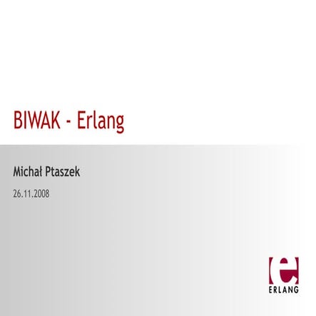 Erlang | PDF