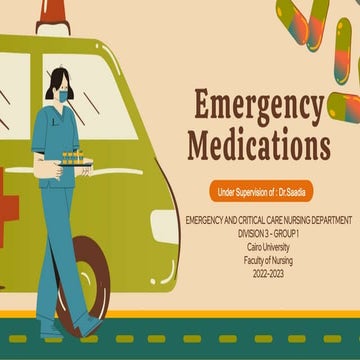 Common Emergency & Critical medications | PPTX