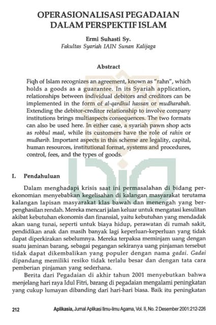 Rahn (Gadai Syariah) | PPTX