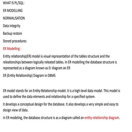 Er Modelling Used For Extracting Query From Data Base Ppt 9703