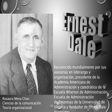 Ernest Dale | PPTX