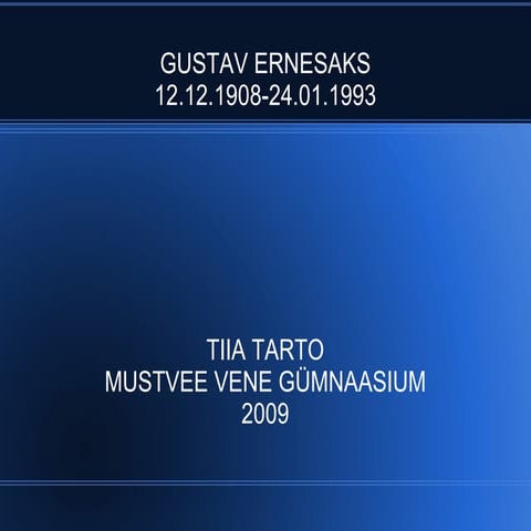 E R N E S A K S | PPT