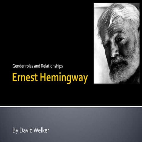 Ernest Hemingway | PPTX