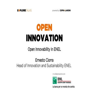 Explore Talks on "Open Innovation" | Rome Edition - Open Innovability ...