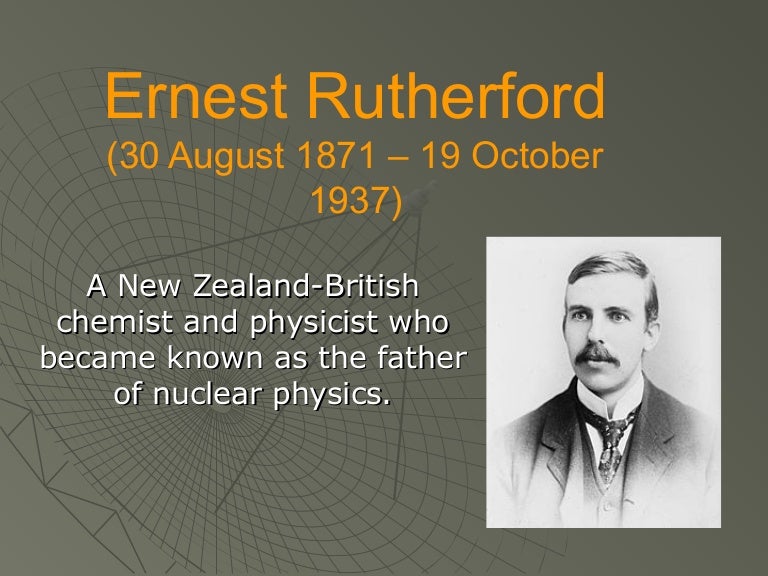 Ernest rutherford