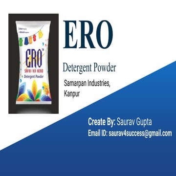 Ero detergent powder | PPT