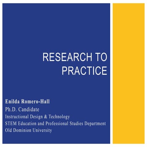 Research to Practice | PPT