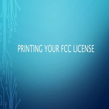 Print license | PPTX | Technology & Computing