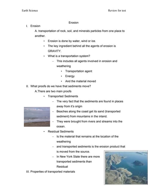 Hjulstrom Curve Notes | DOC | Geology | Science