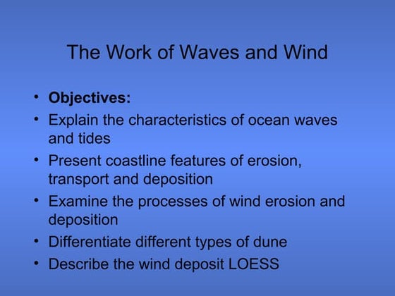 aeolian landforms | PPTX | Geology | Science