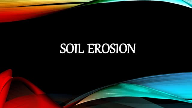Erosion definition and types of erosion .ppt | Geology | Science