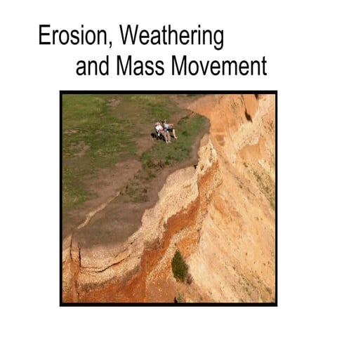 Erosion, Weathering And Mass Movement | PPT