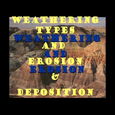 Erosion & weathering change | PPT | Geology | Science