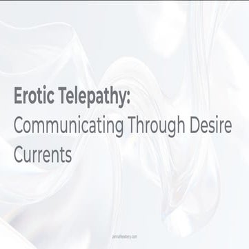 Erotic Telepathy and the Science of Desire Currents, Biofield Resonance ...
