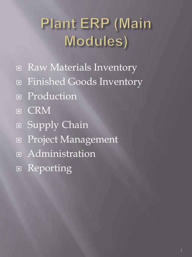 Erp Proposal Template