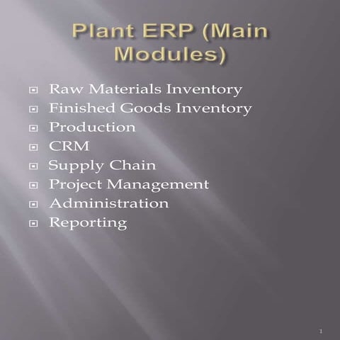 ERP Proposal | PPTX