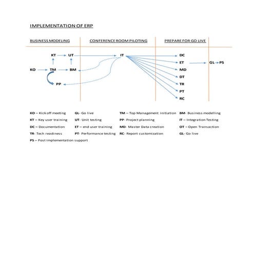 Implementation of ERP | PDF