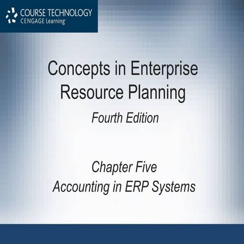 ERP Accounting Chapter5 book CONCEPTS in ERP | PPTX