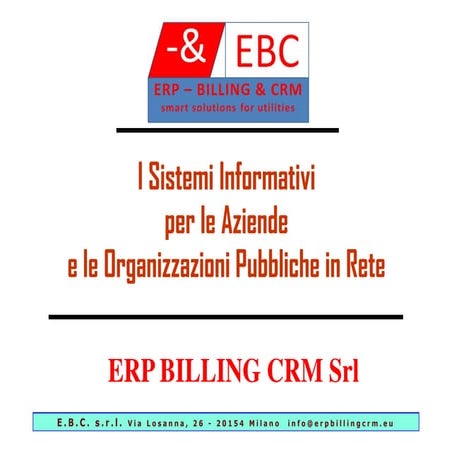 Erp billing crm_processi_aziendali_sistemi_informativi_operativi | PDF ...