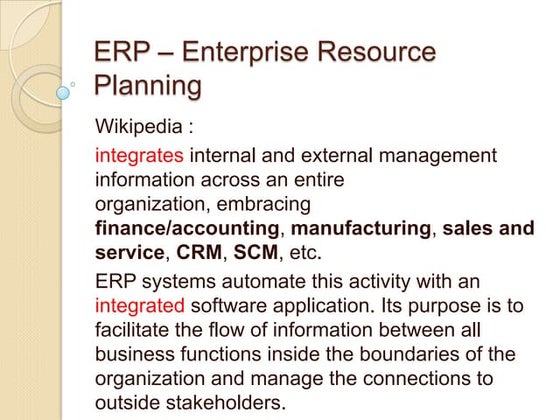 Two tier enterprise resource planning | PDF