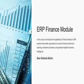Erp Finance Module Pdf