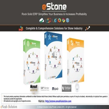 ERP for Granite & Marble Industry - Stone ERP Solutions, Granite ERP | PPTX