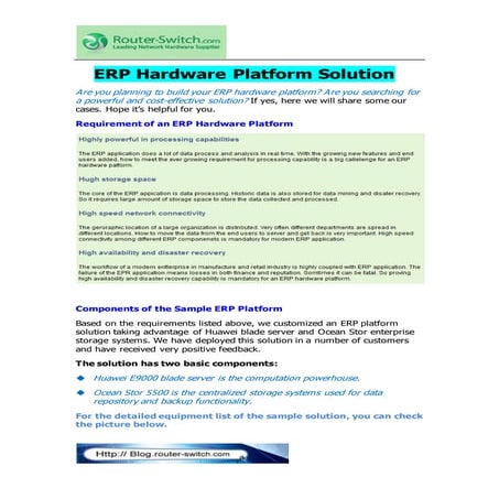 Huawei Tecal E9000 Blade Server Brochure_0 | PDF