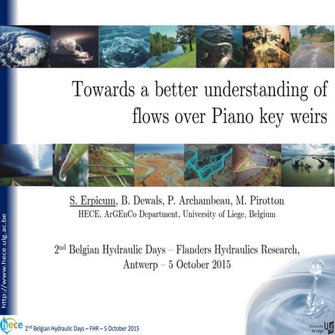 Towards a better understanding of flows over Piano key weirs | PDF