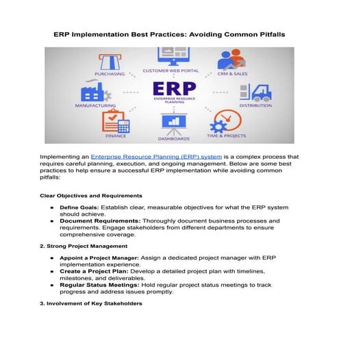 ERP Implementations-The Best Practices | PDF