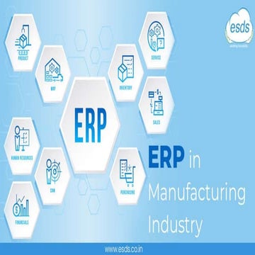 Erp in manufacturing | PPTX