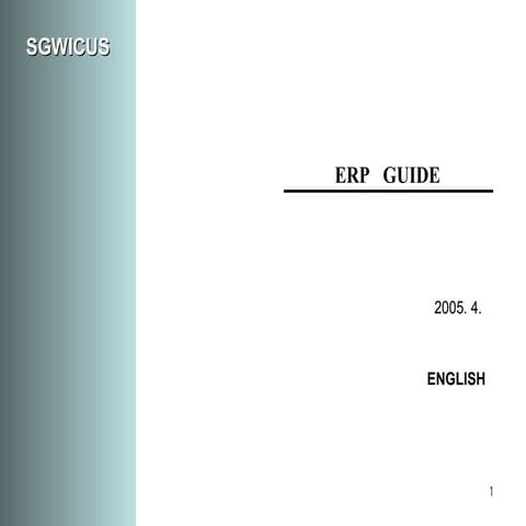 Erp Manual English | PPT