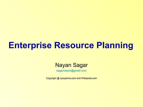 5 minute guide to ERP system | PDF