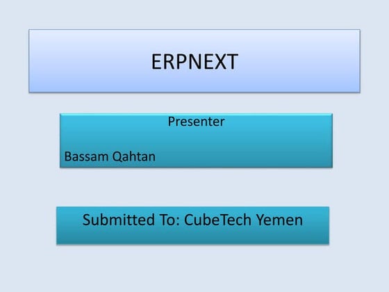 ERPnext HR Module | PPTX