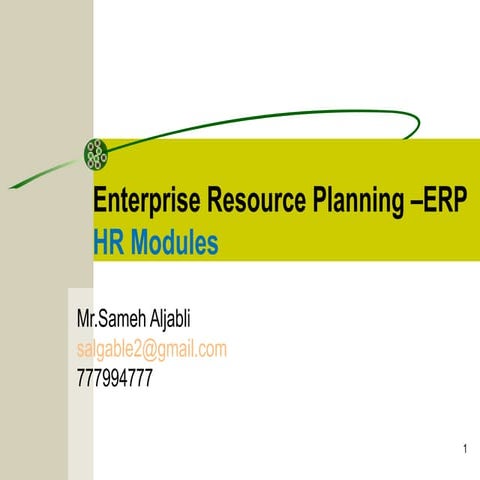 Erp next hr-modules | PPT