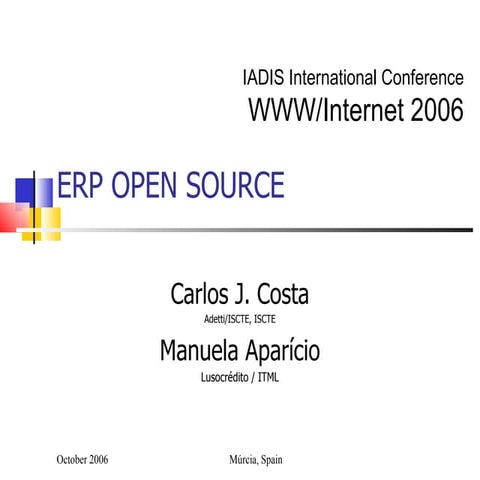 ERP Open Source | PPT