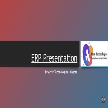 ERP Process for Manufacturing sectors to plan and perform each process ...