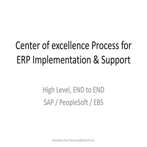 Erp process flow | PPTX