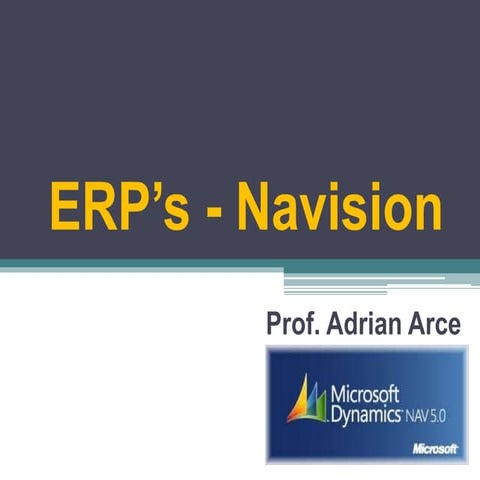 Nueva Guia de funcionalidades Microsoft Dynamics NAV 2016 | PDF