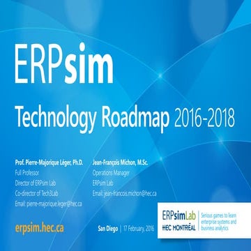 ERPsim: Simulation Games for Engaging ERP Education | PPTX