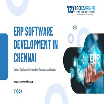 Custom ERP software development in chennai | PDF
