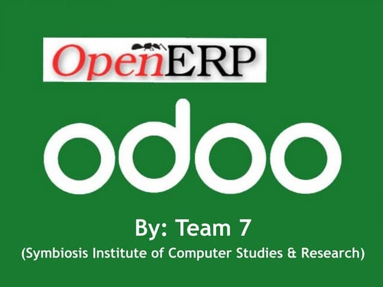Odoo system presentation.pdf | Databases | Computer Software and Applications
