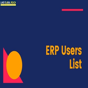 SAP ERP Users Email Lists | SAP ERP Users Email Database | DOCX