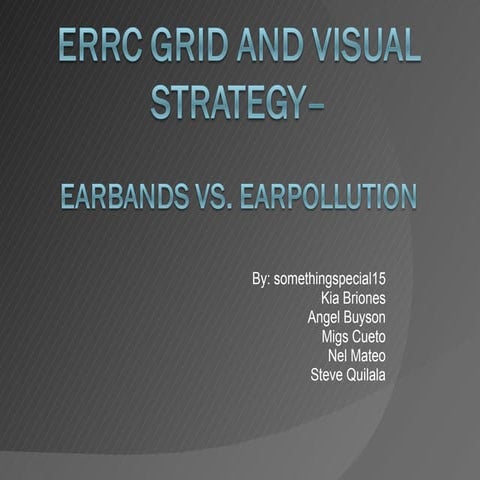Errc Grid And Visual Awakening | PPT