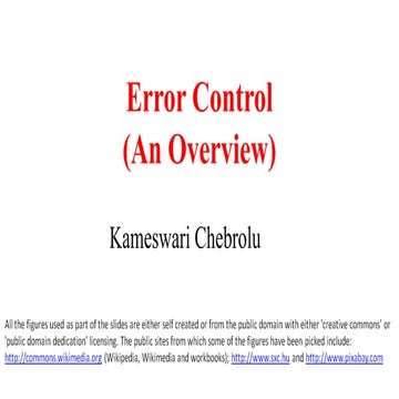 Error Control Pdf