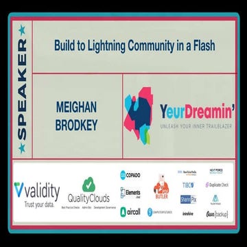 Build Your Own Lightning Community in a Flash - part 2 | PPT