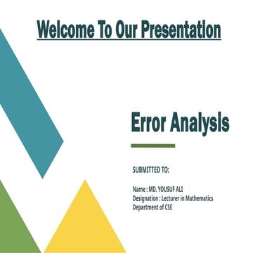 Numerical methods Error Analysis math.pptx