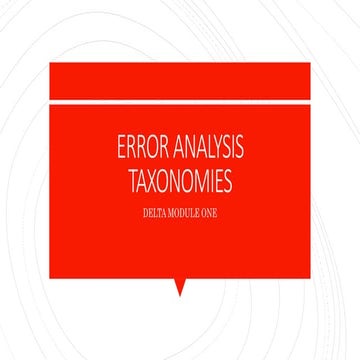 Error correction | PPTX